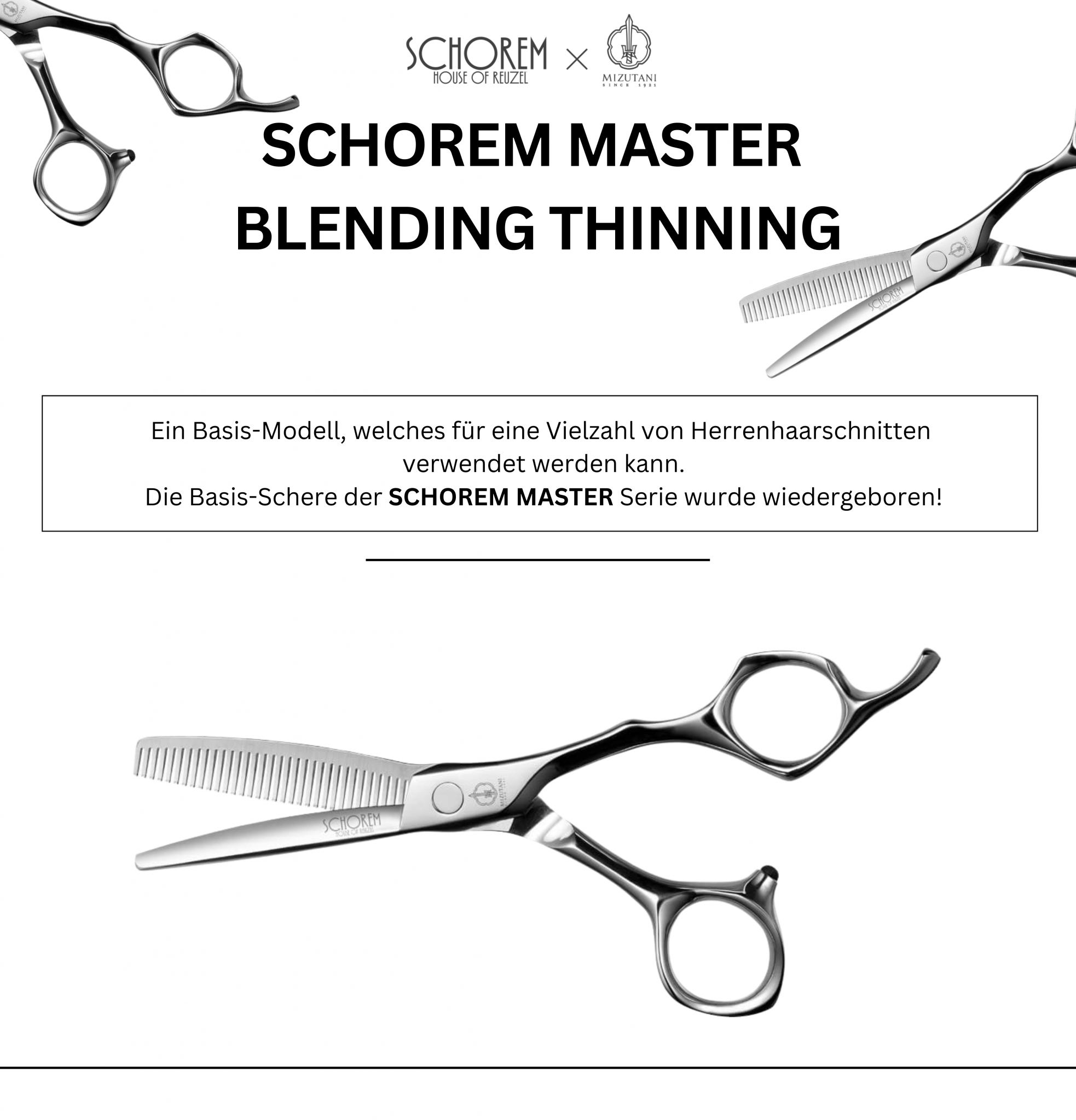 Schorem Master Blending Thinning - Mizutani Modellierschere